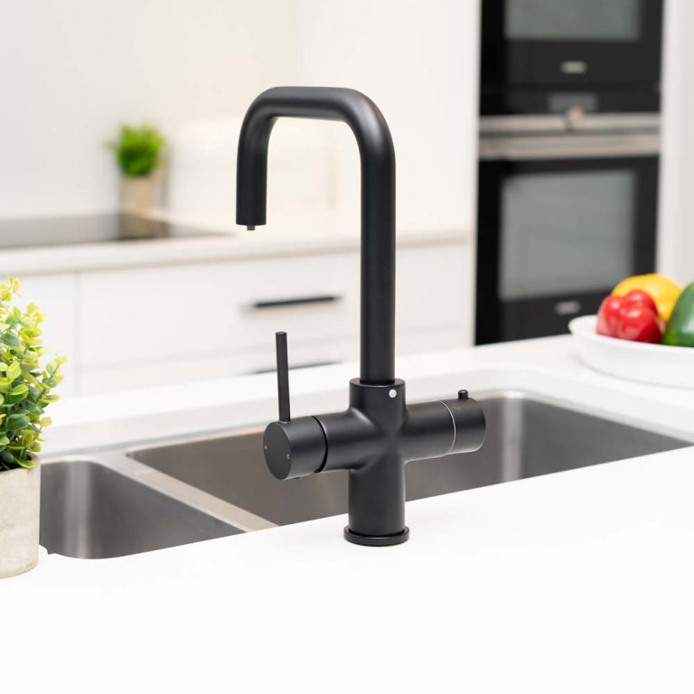 Aquatap Classic | 4 in 1 Instant Boiling Water Tap | D Shape | Matt Black